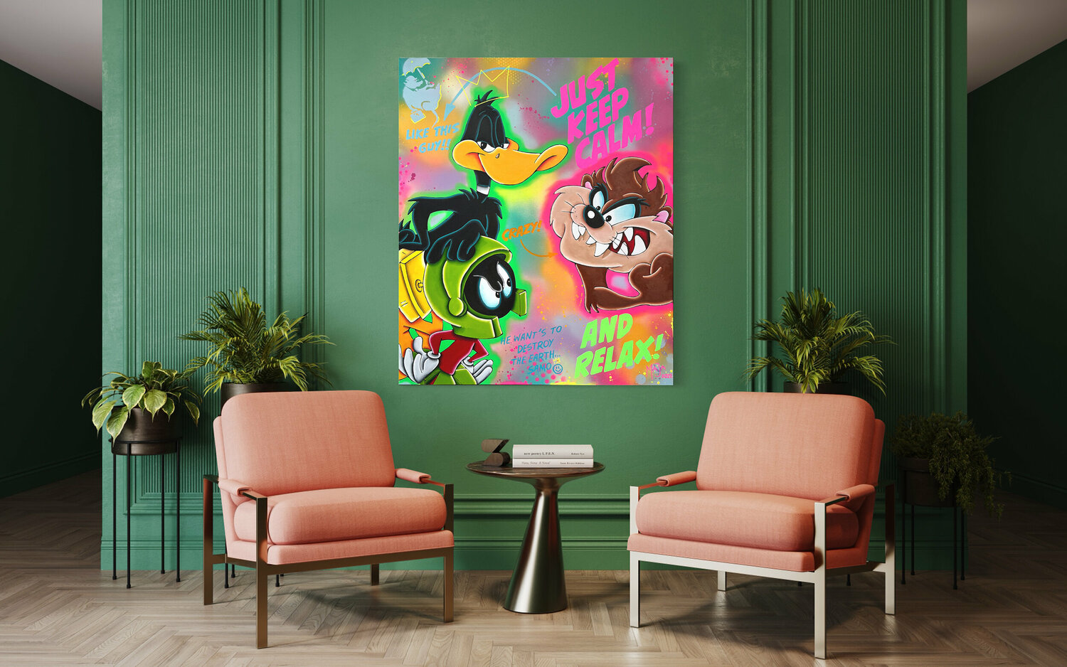 Just keep calm and relax! Duffy Duck, Marvin the Martian & Taz by Mario ...