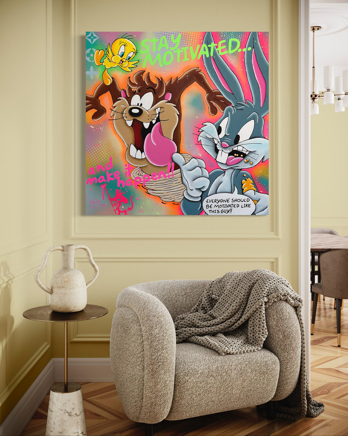 Stay motivated, and make it happen! Bugs Bunny, Taz & Tweety by Looney ...