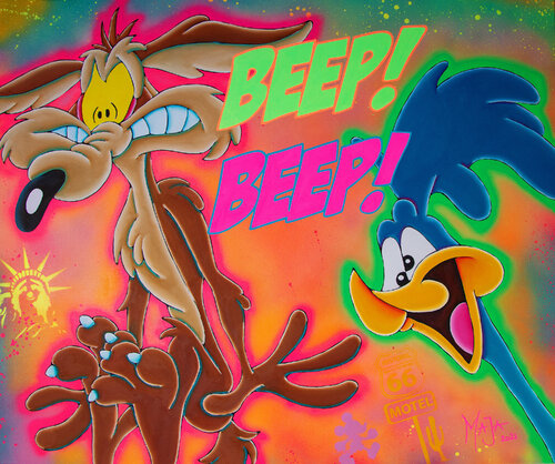 Road Runner und Wile E. Coyote_Beep! Beep! by Mario MAJA Stroitz (2021 ...
