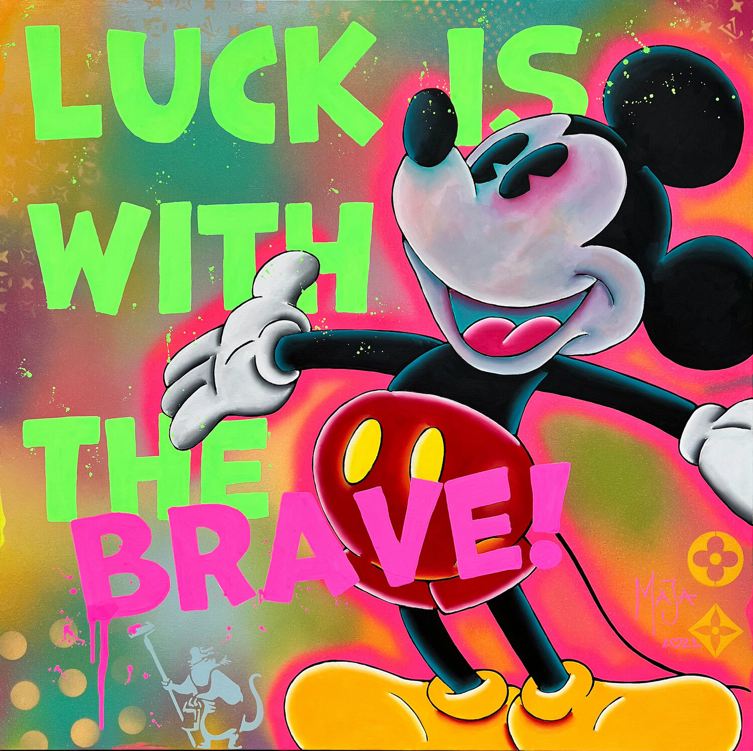 Luck is with the brave! Mickey Mouse de Mario MAJA Stroitz (2022 ...