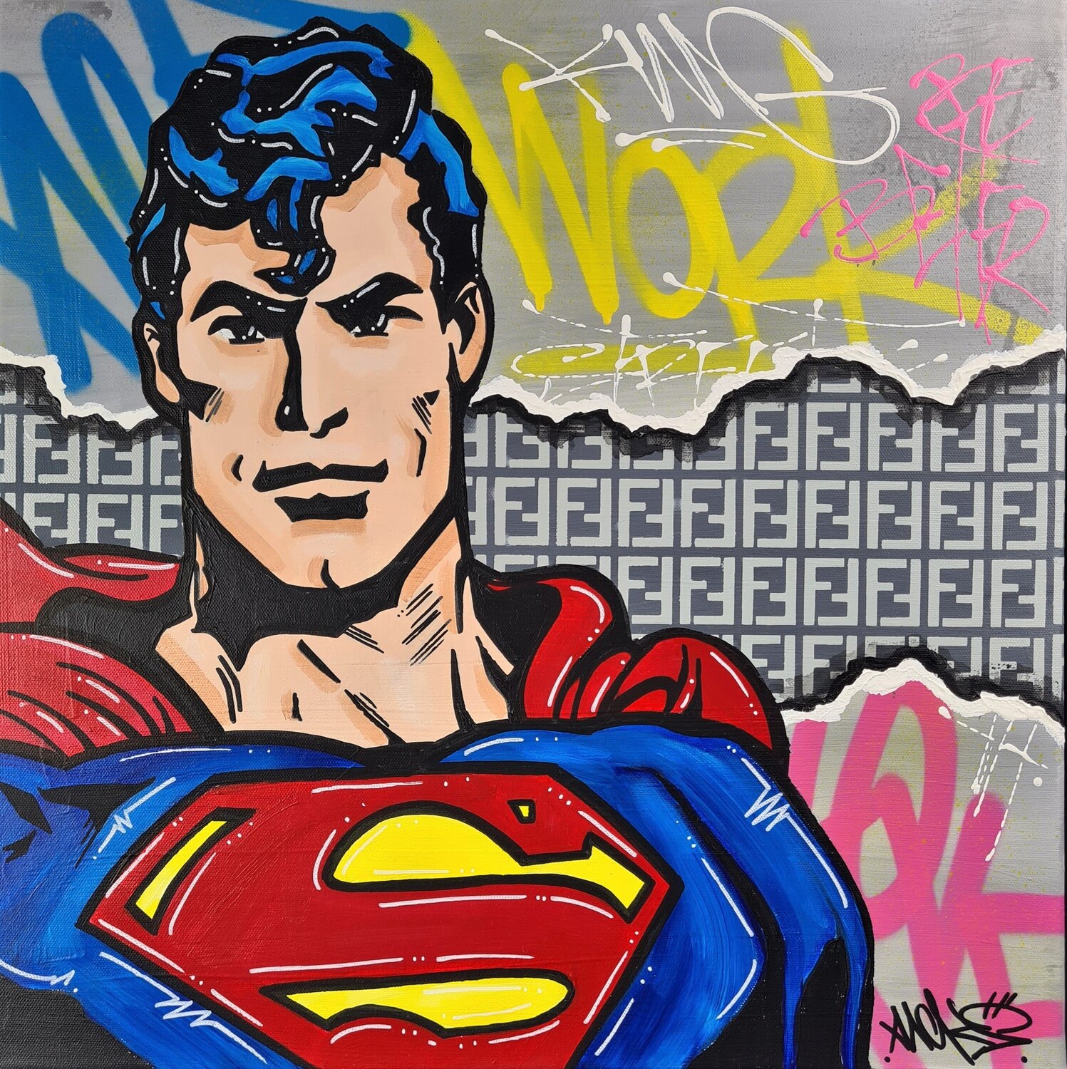 Comic Pop Art Superman