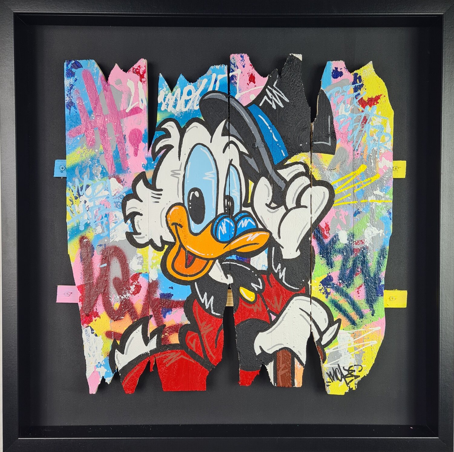 Riches in Colors by Nacks (2023) : Painting Acrylic, Graffiti on Wood ...
