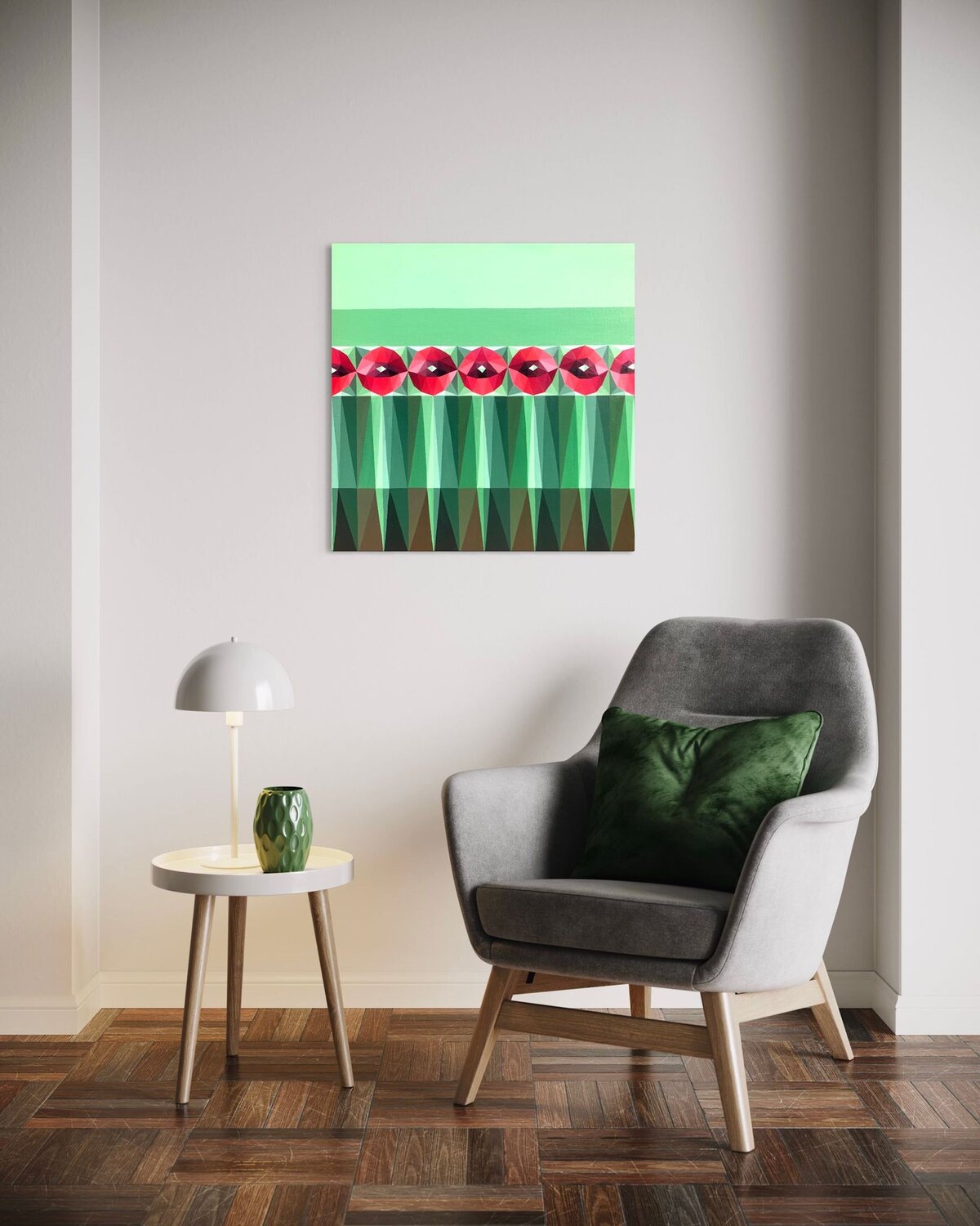 ORNAMENT WITH POPPIES by Tuzhilkina Maria (2023) : Painting Acrylic on ...