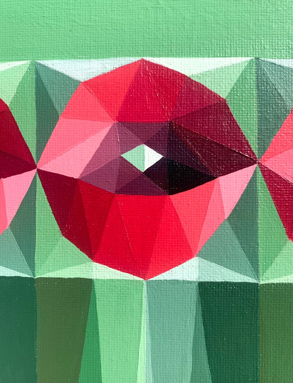 ORNAMENT WITH POPPIES by Tuzhilkina Maria (2023) : Painting Acrylic on ...