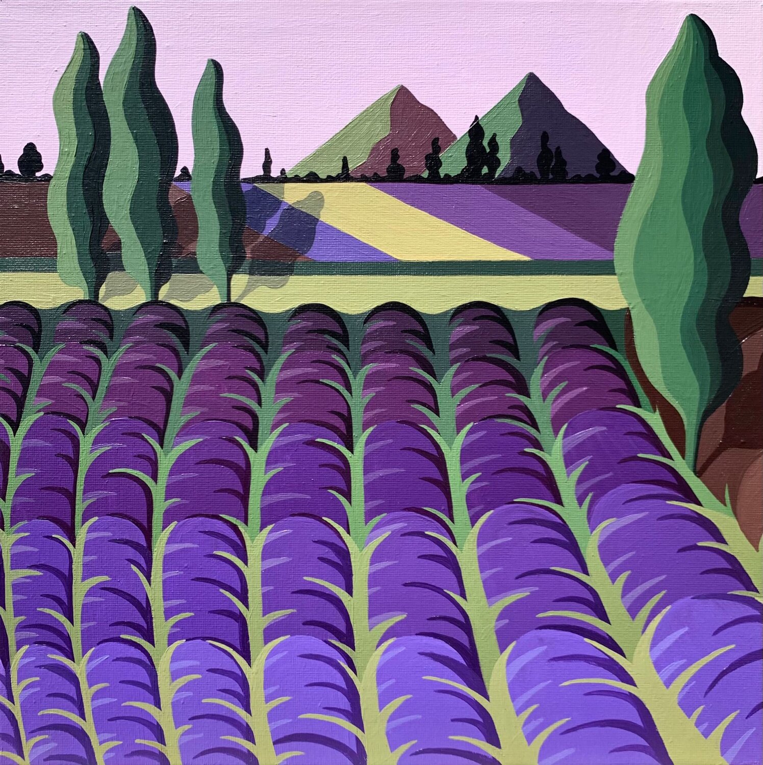 NOON IN PROVENCE by Tuzhilkina Maria (2023) : Painting Acrylic on ...