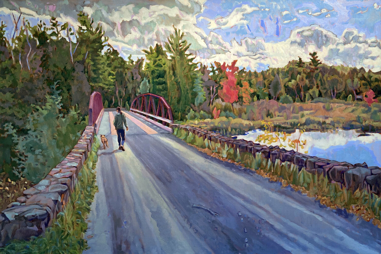 Single Lane Bridge by Richard Lang Chandler (2021) : Painting Oil on ...