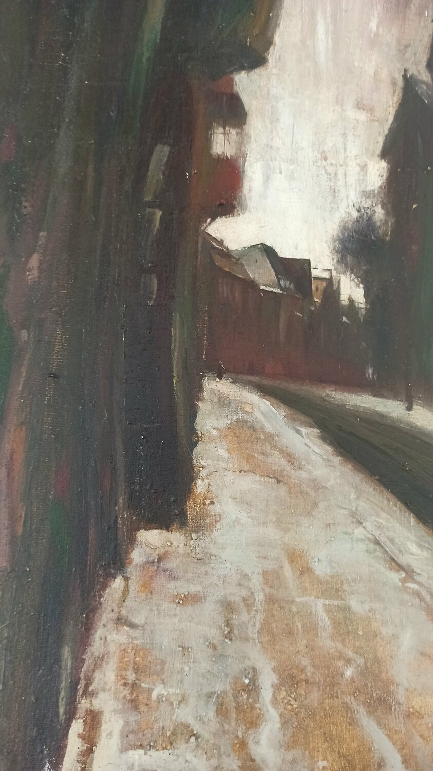 Darvina street in Kharkov by Vitali Mikhailov (2000) : Painting Oil on Canvas - Singulart
