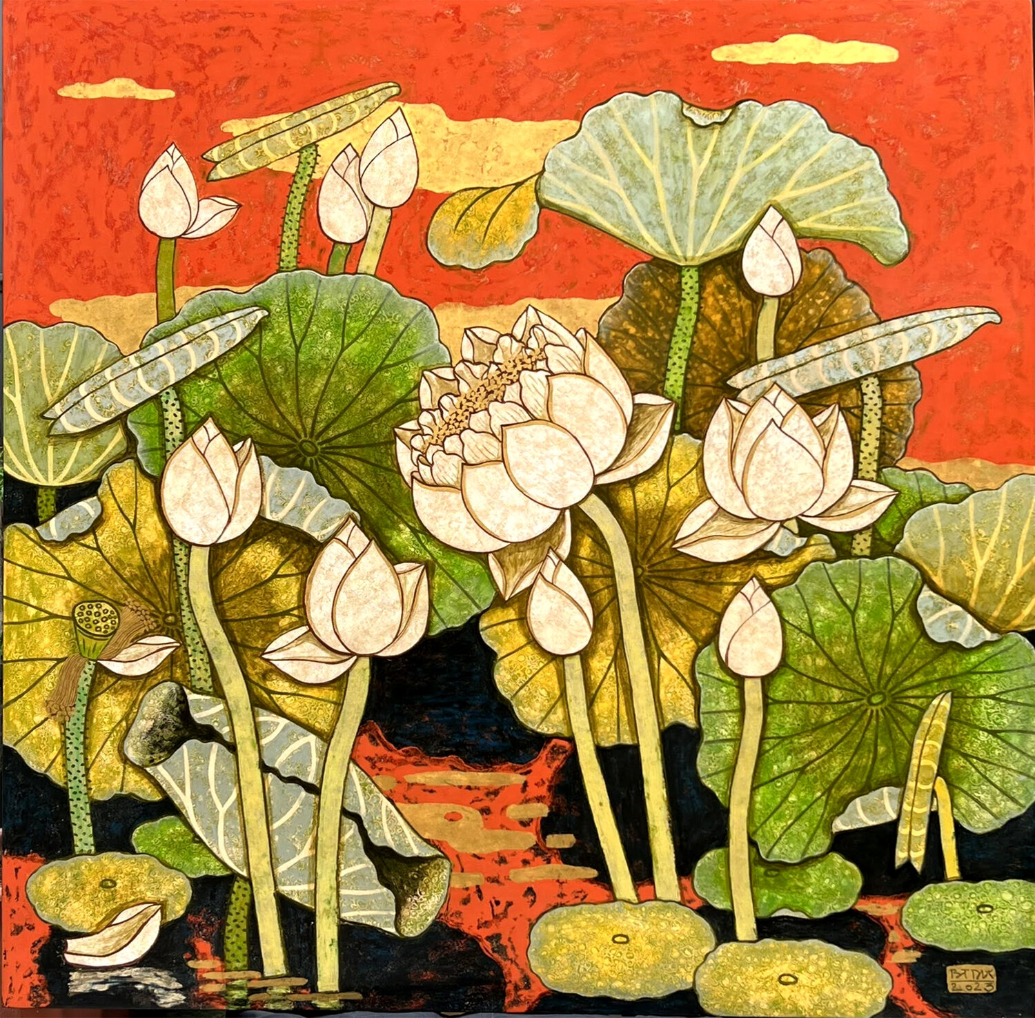 Brilliant summer by Bui Trong Du (2023) : Painting Lacquer on Wood ...