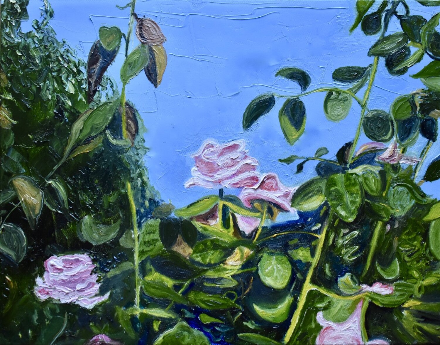 The Roses at the Hospital by Anne O'Sullivan (2022) : Painting Oil on ...