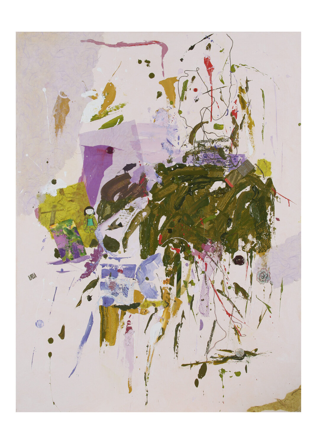 Departure by Lee Heinen (2022) : Painting Oil, Collage on Canvas ...