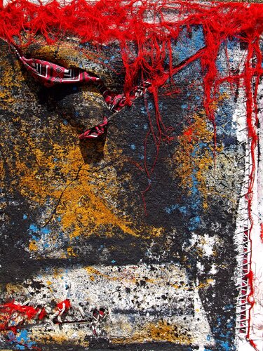 Mavanga/Scars X by Peter Musami (2022) : Painting Acrylic, Oil on ...