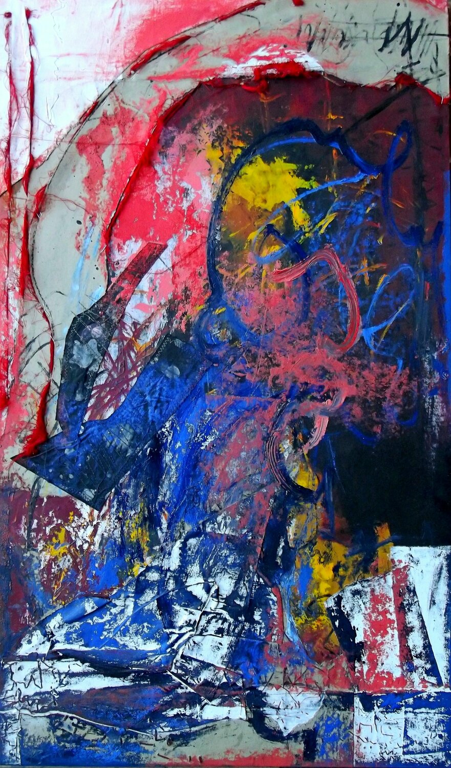 Mavanga/ Scars III de Peter Musami (2021): Obra en papel Óleo en Papel ...