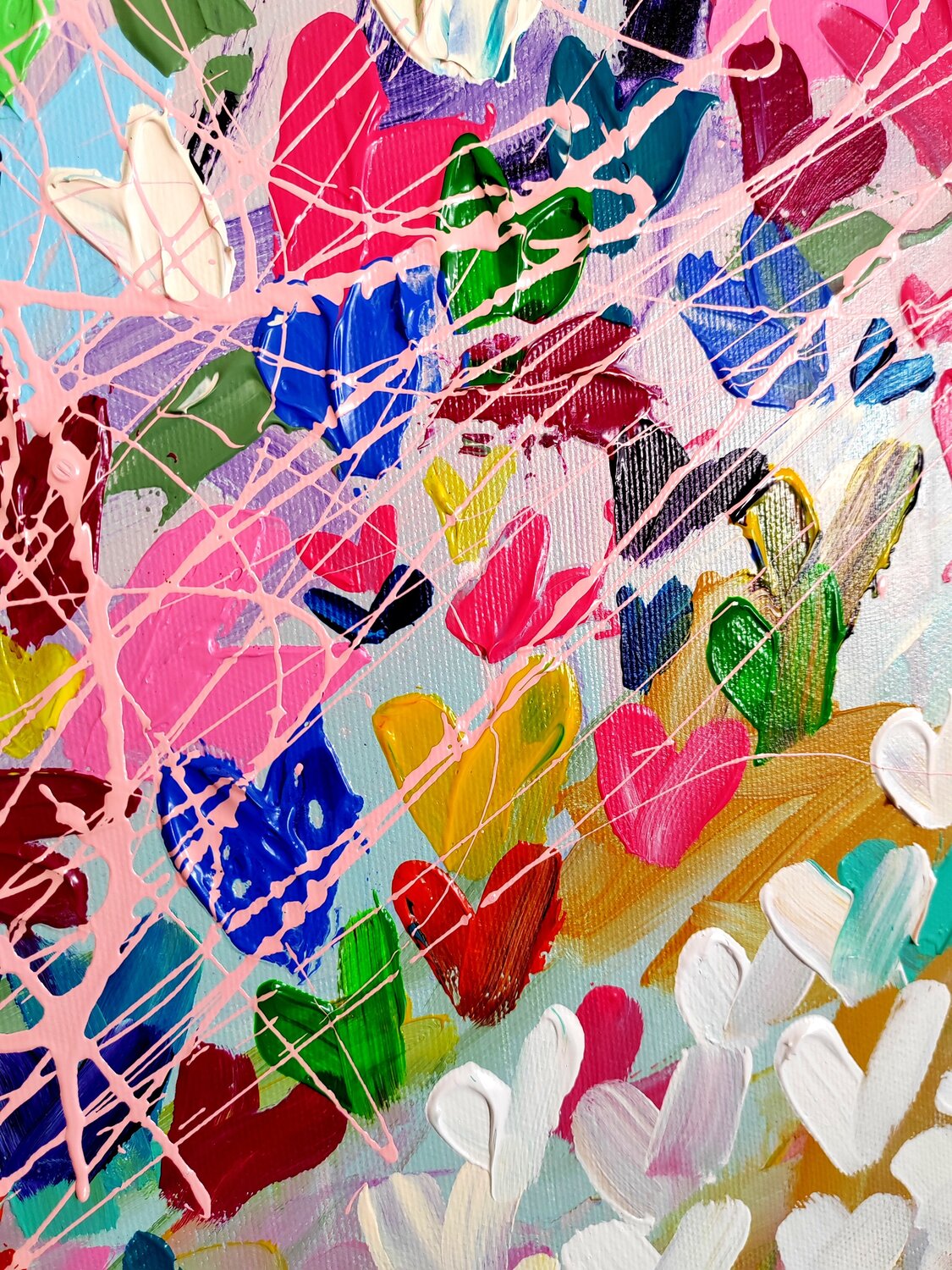 Love is LOVE - colorful abstract painting by Aliaksandra Tsesarskaya ...