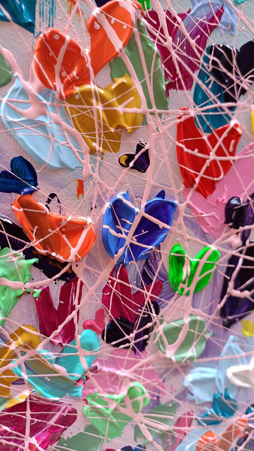 Love is LOVE - colorful abstract painting by Aliaksandra Tsesarskaya ...