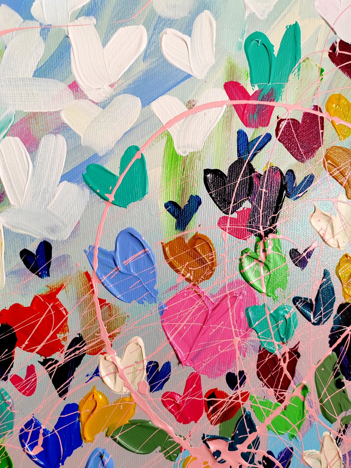 Love is LOVE - colorful abstract painting by Aliaksandra Tsesarskaya ...