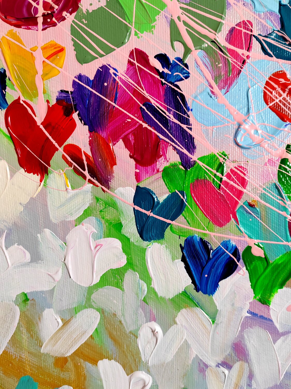 Love is LOVE - colorful abstract painting by Aliaksandra Tsesarskaya ...