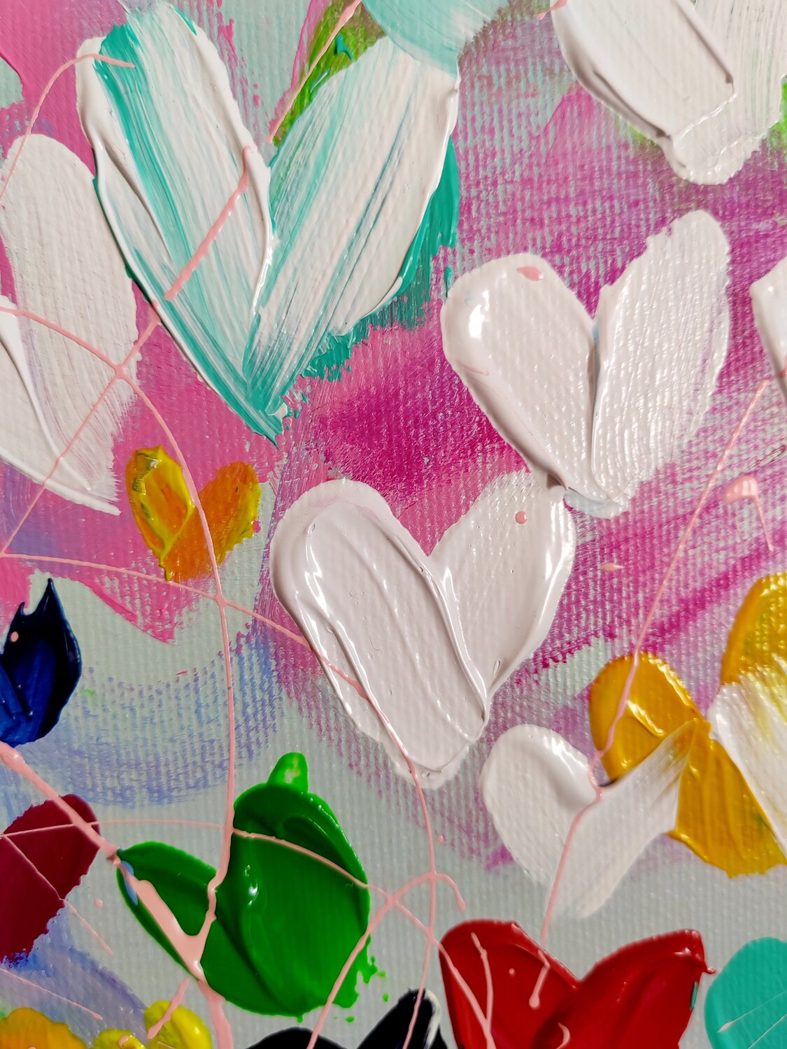 Love is LOVE - colorful abstract painting by Aliaksandra Tsesarskaya ...