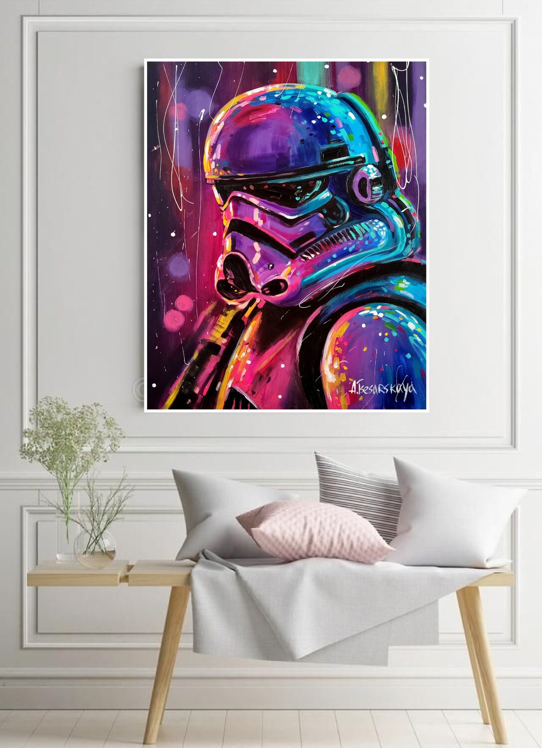 Star wars - colorful portrait of clone by Aliaksandra Tsesarskaya (2024 ...