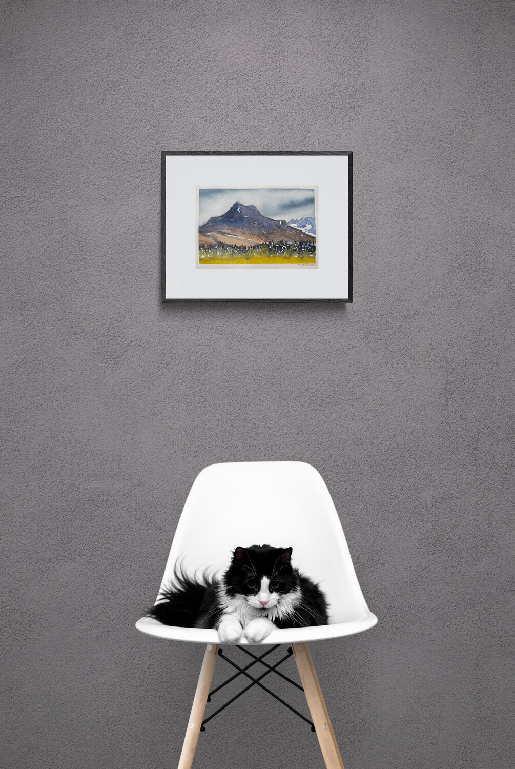 Mt. Súlur by Ragnar Hólm Ragnarsson (2022) : Painting Watercolor on ...