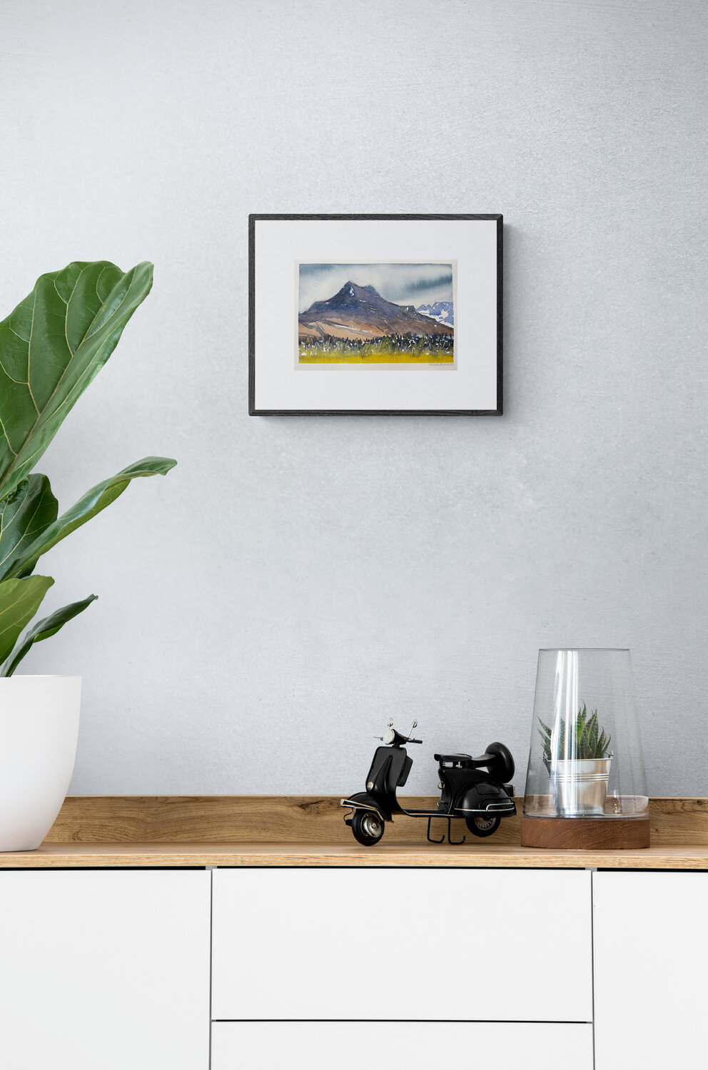 Mt. Súlur by Ragnar Hólm Ragnarsson (2022) : Painting Watercolor on ...