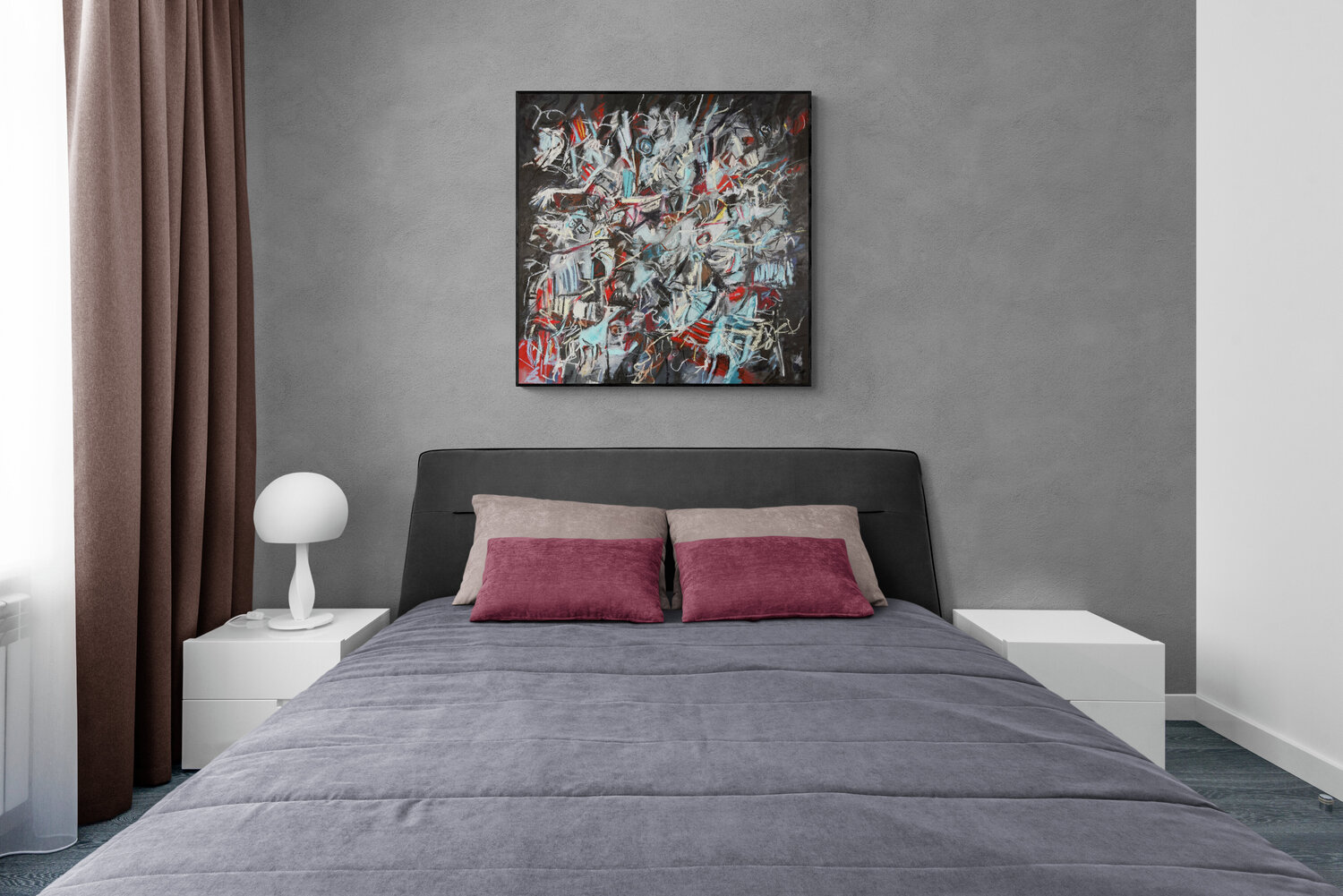 The Night is Blue and Long by Ragnar Hólm Ragnarsson (2023) : Painting ...