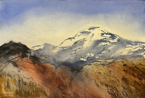 The Glacier by Ragnar Hólm Ragnarsson (2022) : Work on Paper Watercolor ...