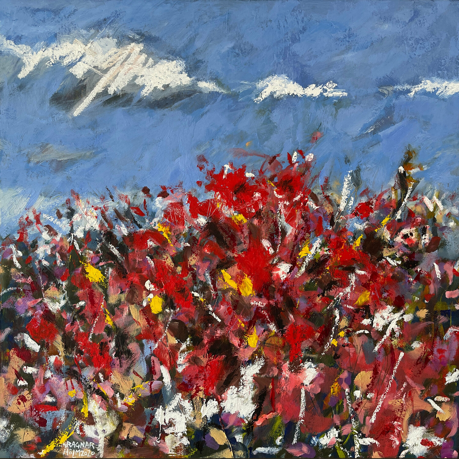 Wildflowers von Ragnar Hólm Ragnarsson (2020): Malerei Öl auf Leinwand ...