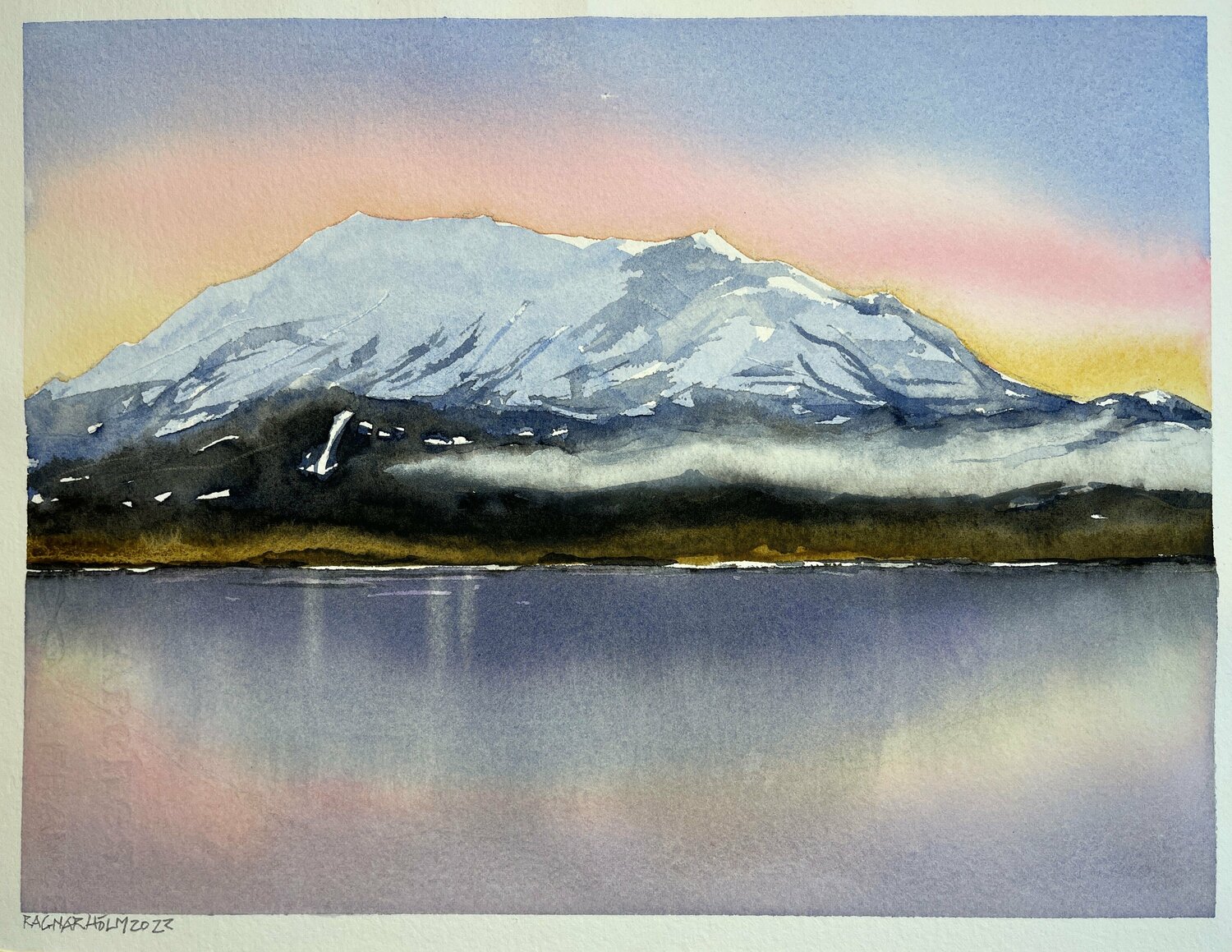 Hekla Volcano von Ragnar Hólm Ragnarsson (2022): Werk auf Papier ...