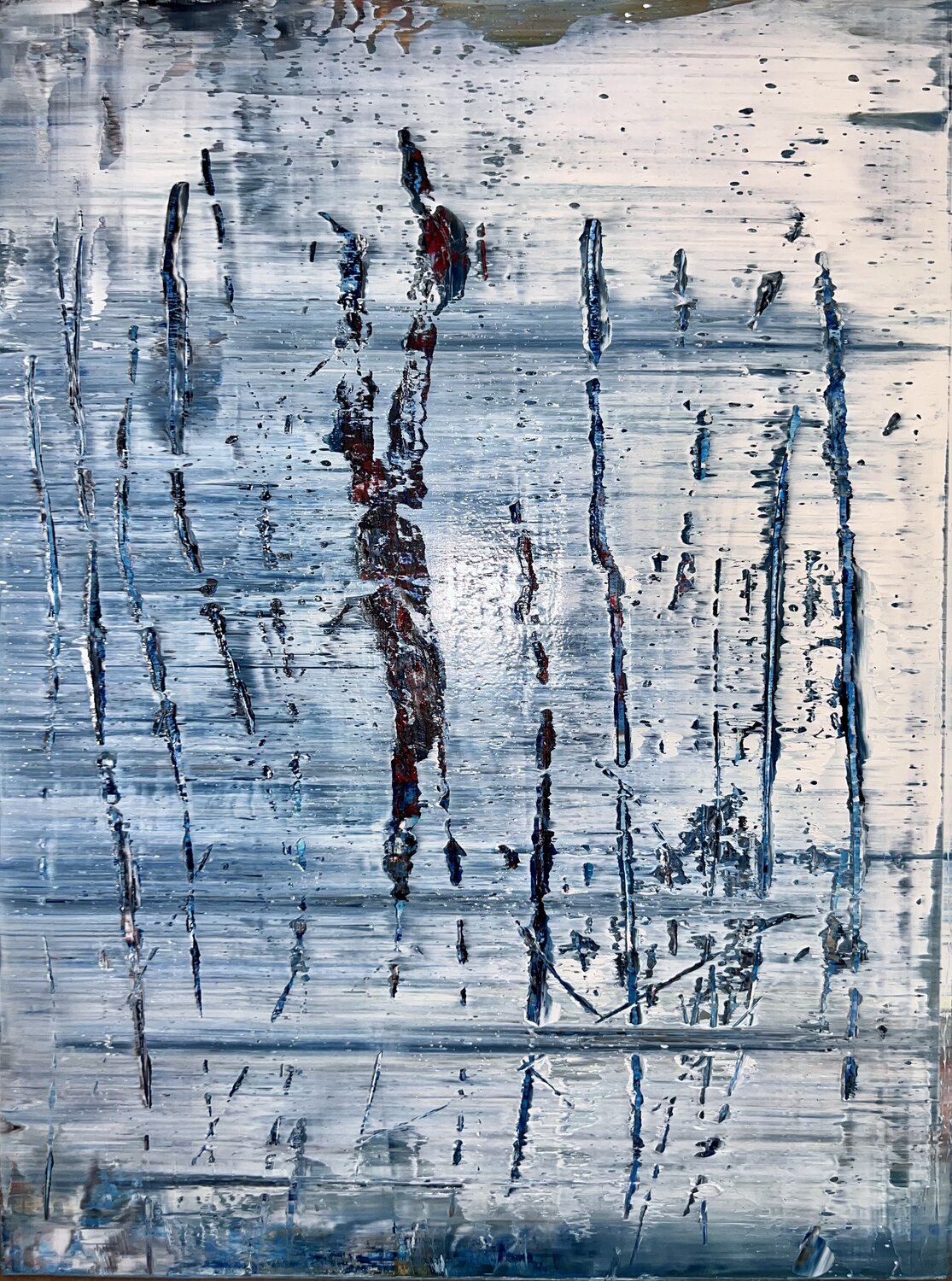 Glaciers by Kemal Yazici (2022) : Work on Paper Oil on Paper - Singulart
