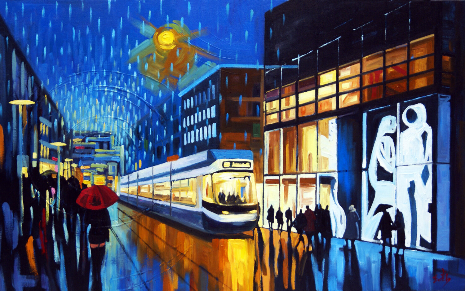 Urban Love Story by Li Tellenbach-Guo (2023) : Painting Oil on Canvas ...