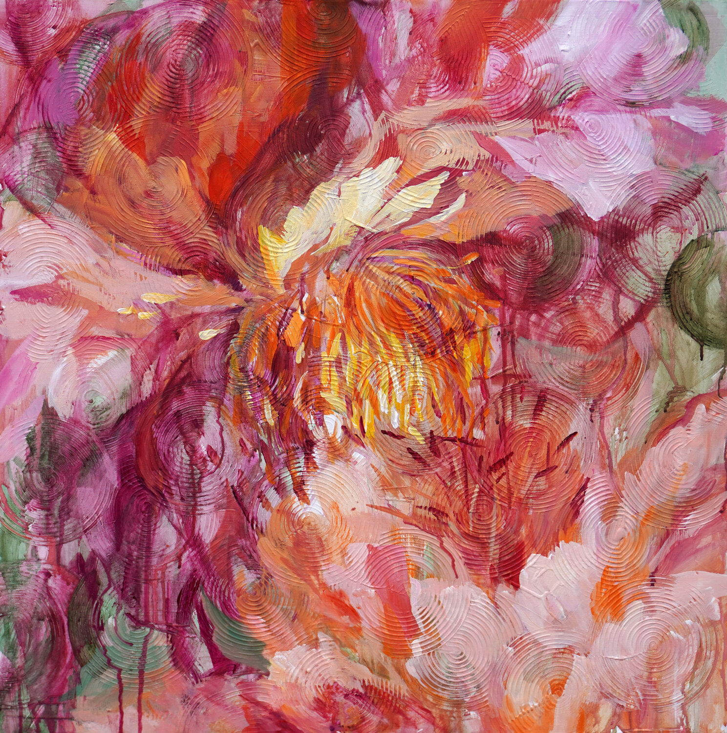 The Kiss by Li Tellenbach-Guo (2023) : Painting Acrylic on Canvas ...