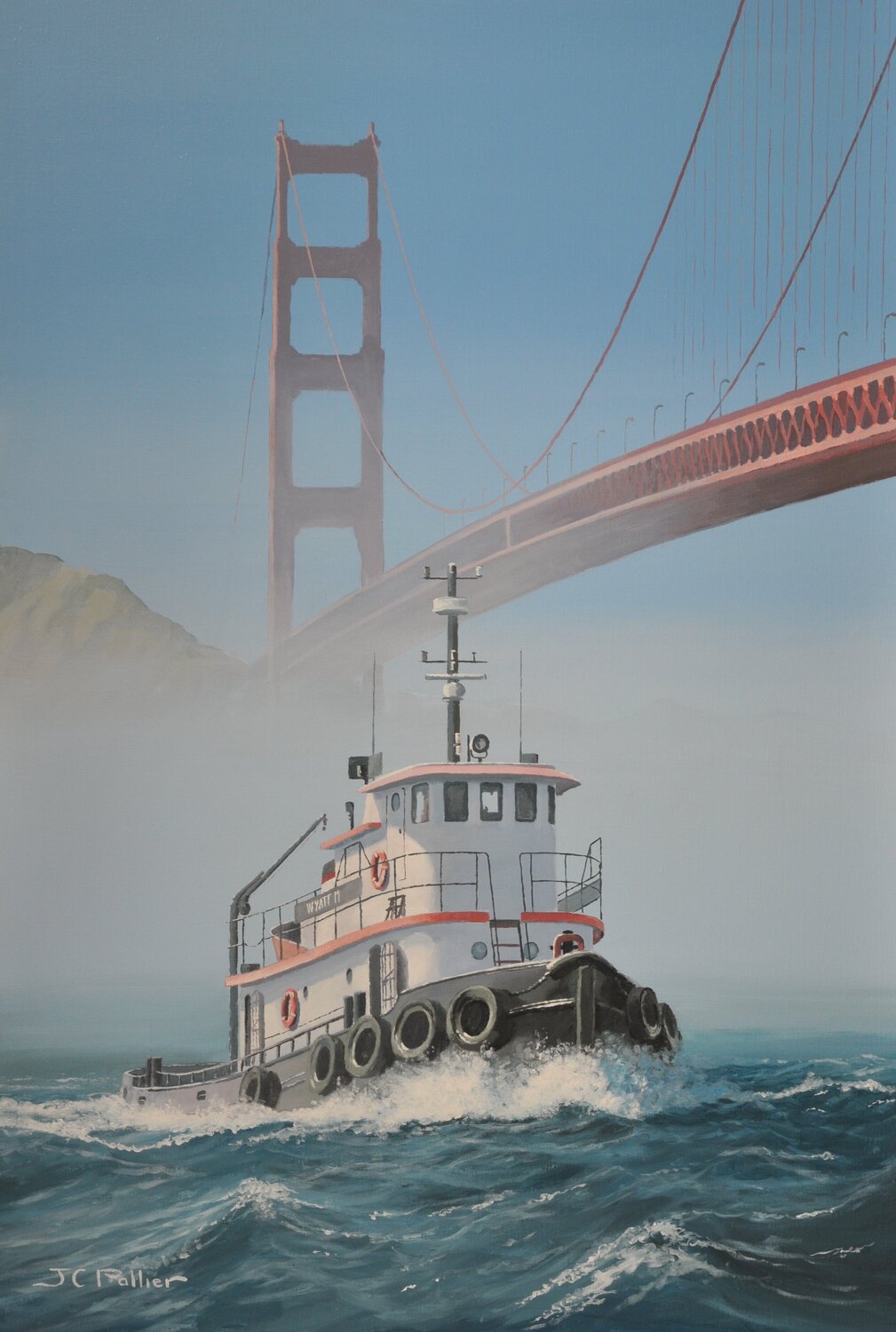 Sous le Golden Gate by jean-claude pallier (2013) : Painting Acrylic on ...