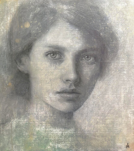 Ghost of the Future by Margarita Ivanova (2024) : Drawing Pencil on ...