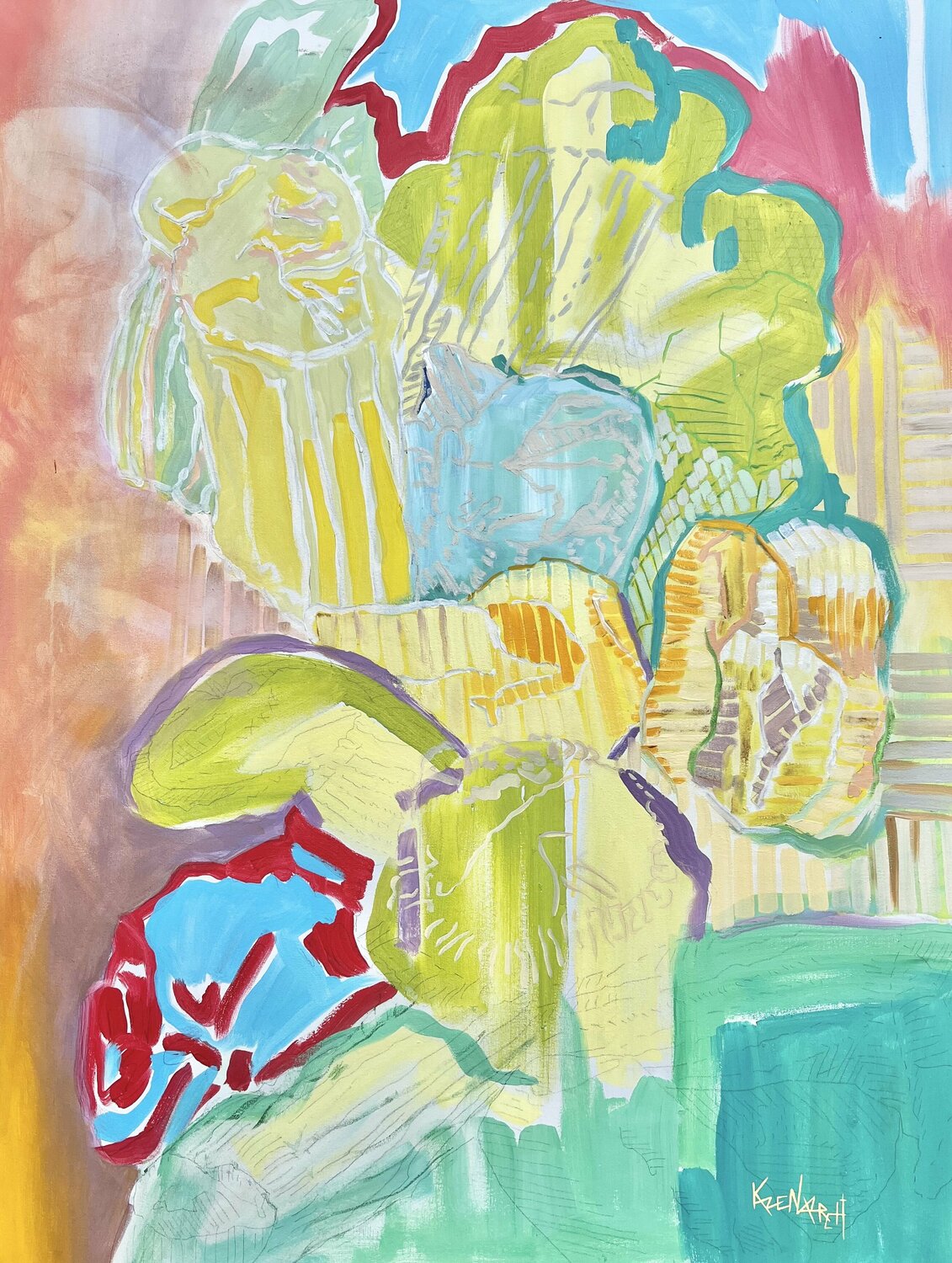 Socrates Ball by Karen Garrett (2022) : Painting Acrylic on Canvas ...