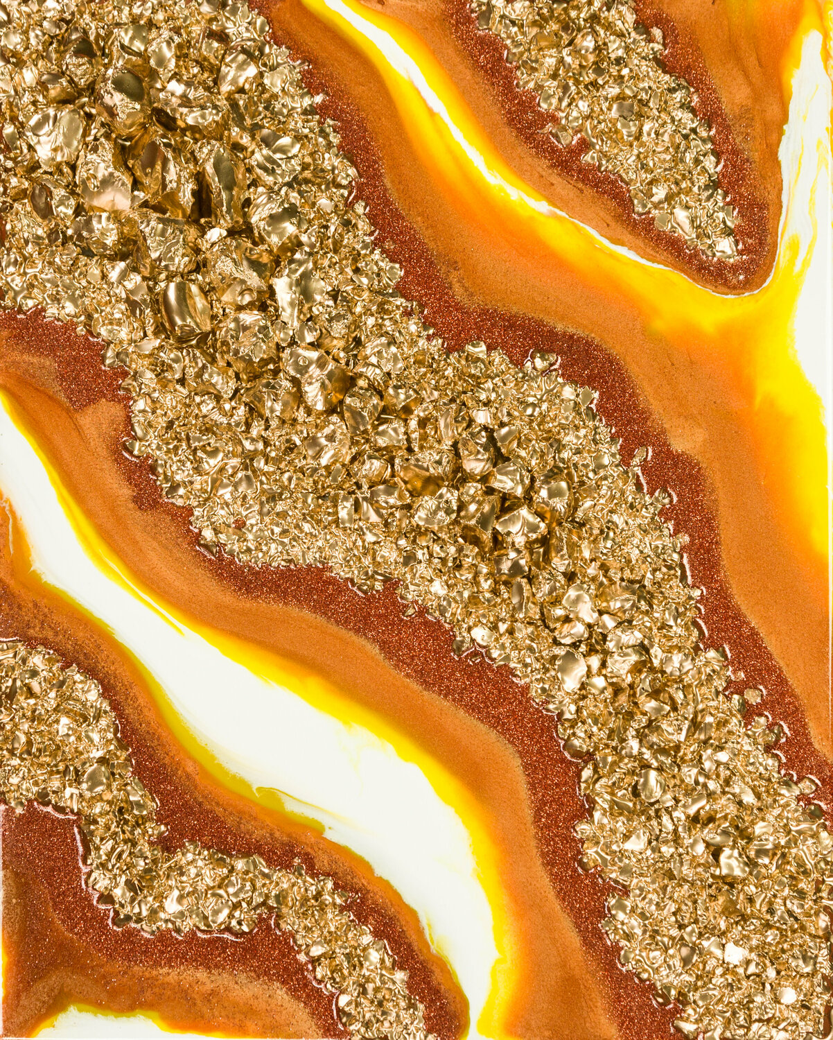 Vein of Gold I by Anja Becker (2018) : Other Media Resin on Wood - Singulart