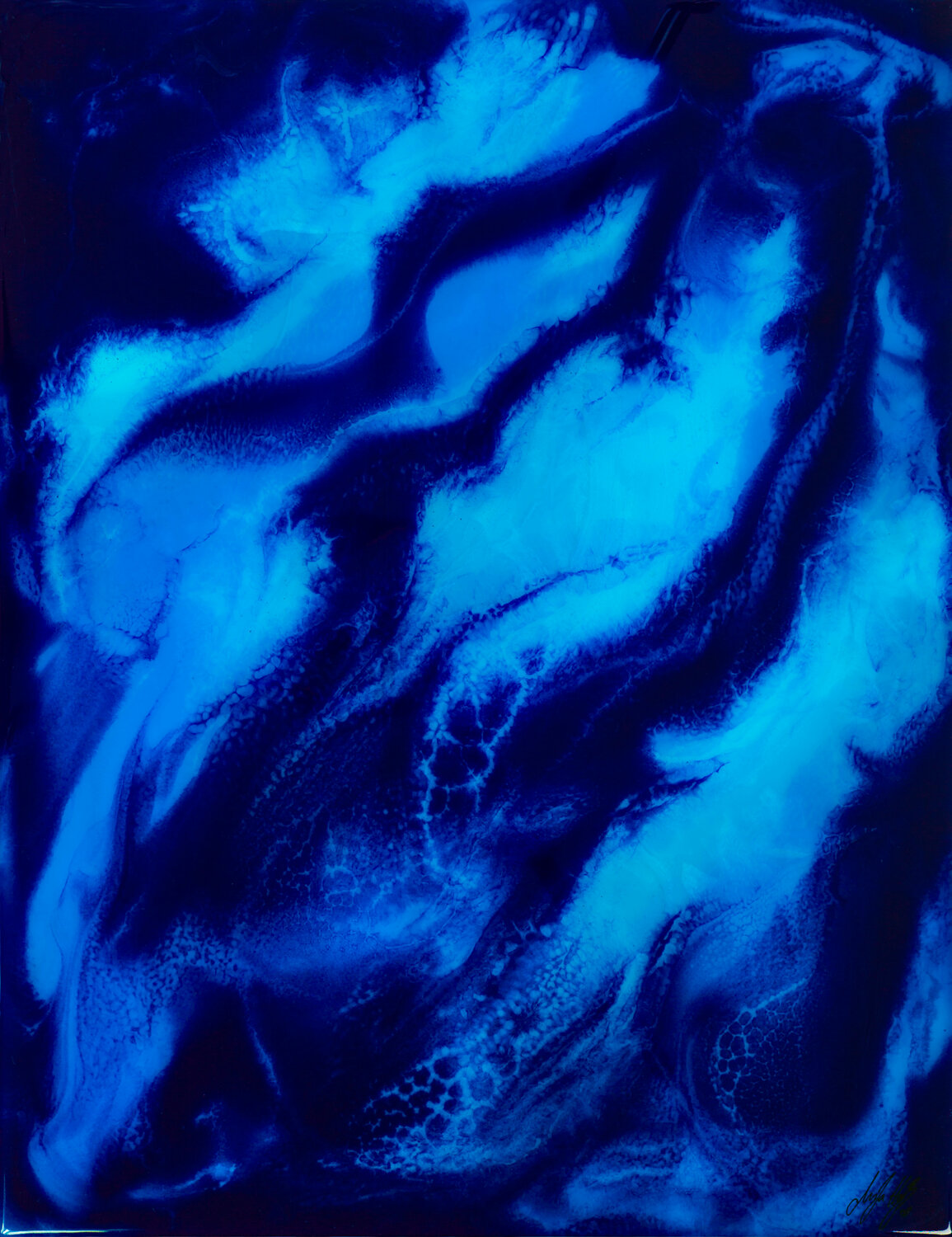 Deep Mind von Anja Becker (2019): Andere Medien Harz auf Plexiglas - Singulart