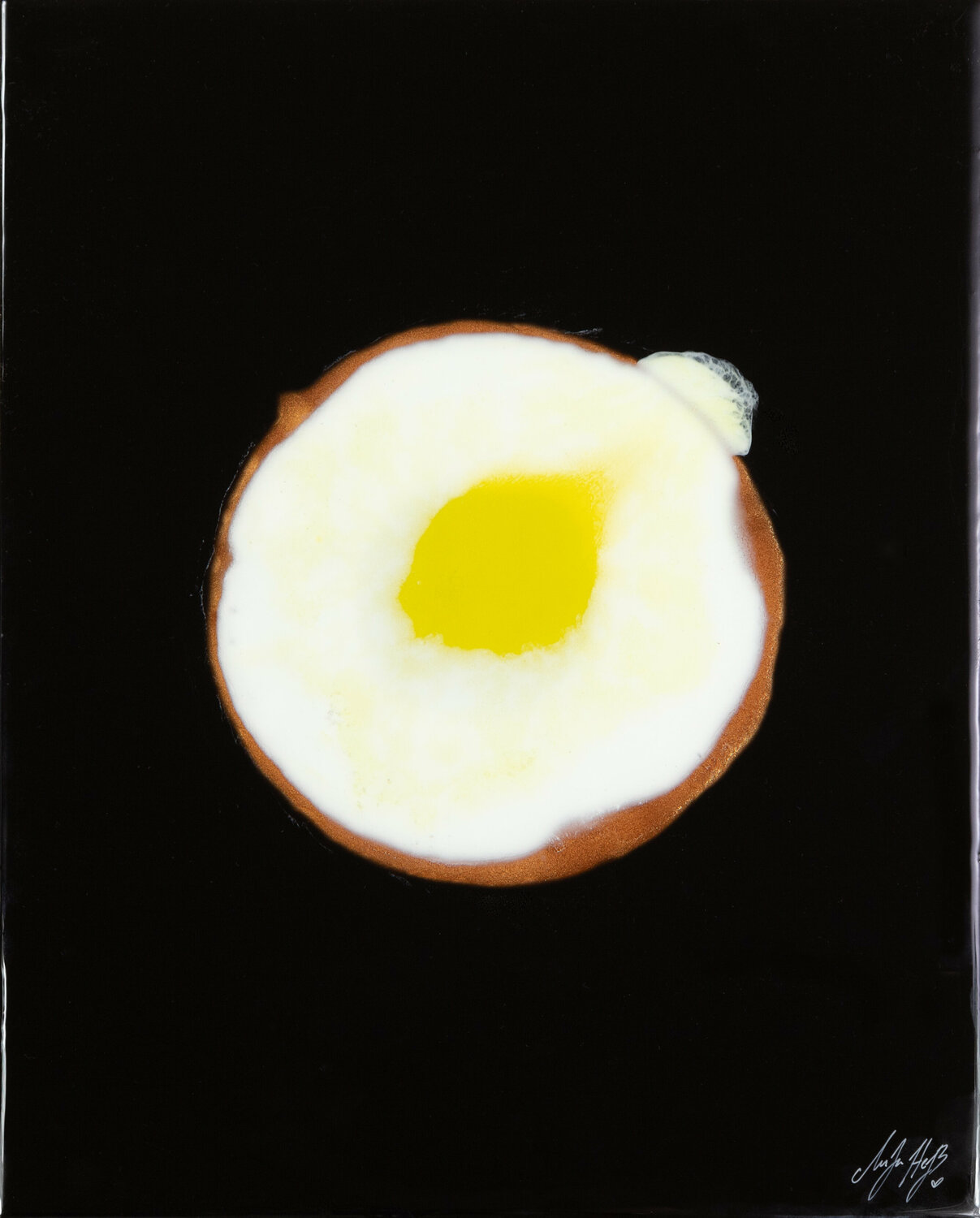 Spiegelei by Anja Becker (2020) : Other Media Resin on Wood - Singulart