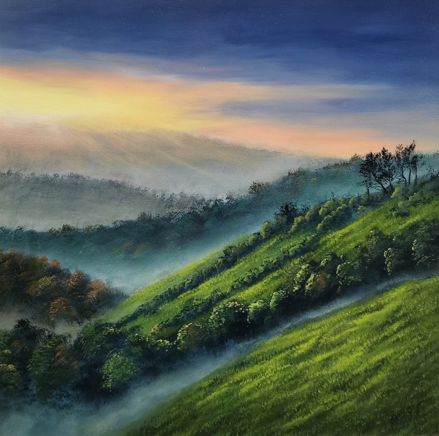 Simple Landscape Oil Paintings