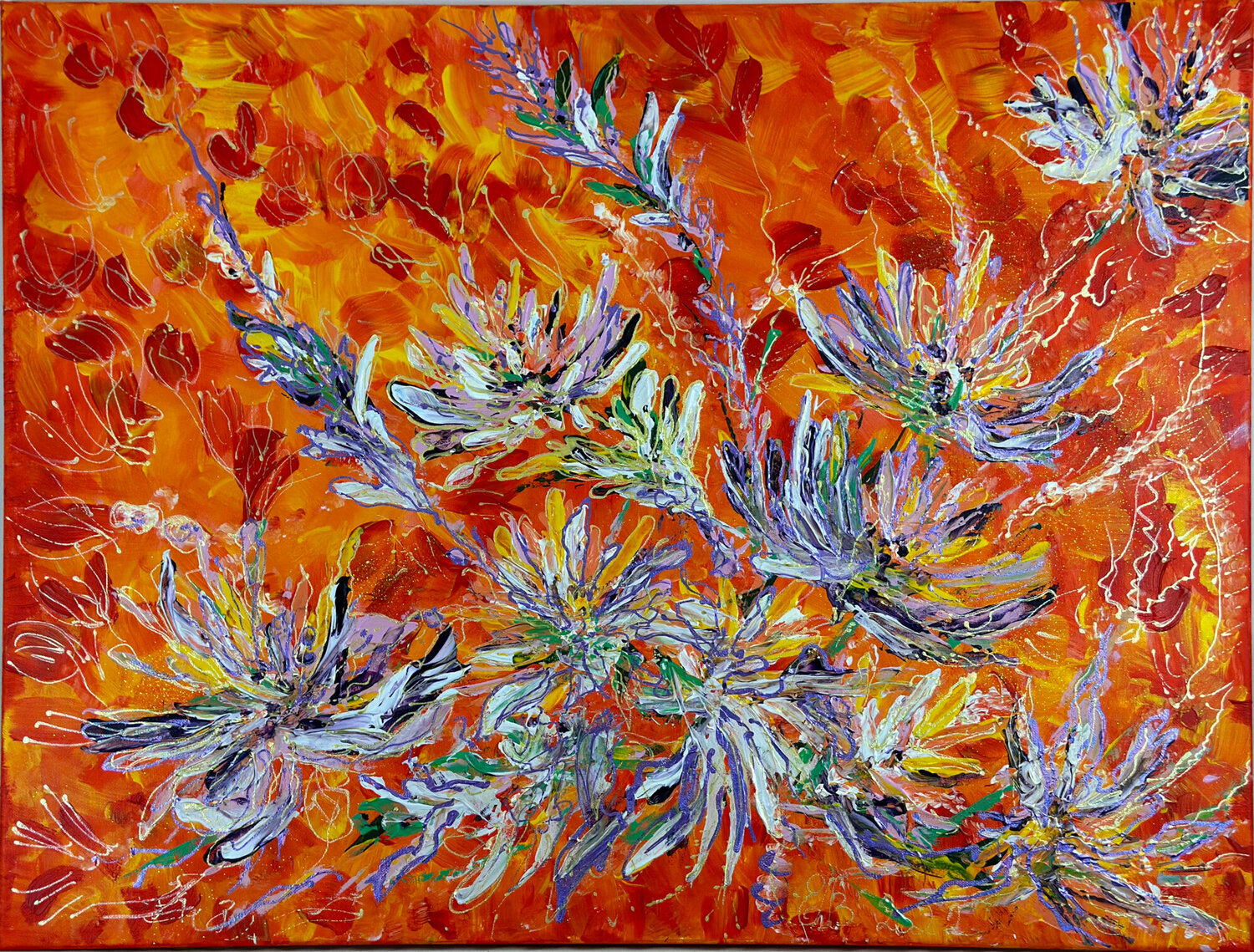 Japanese sakura blossom. by Elena Buriakova-Giersch (2022) : Painting ...