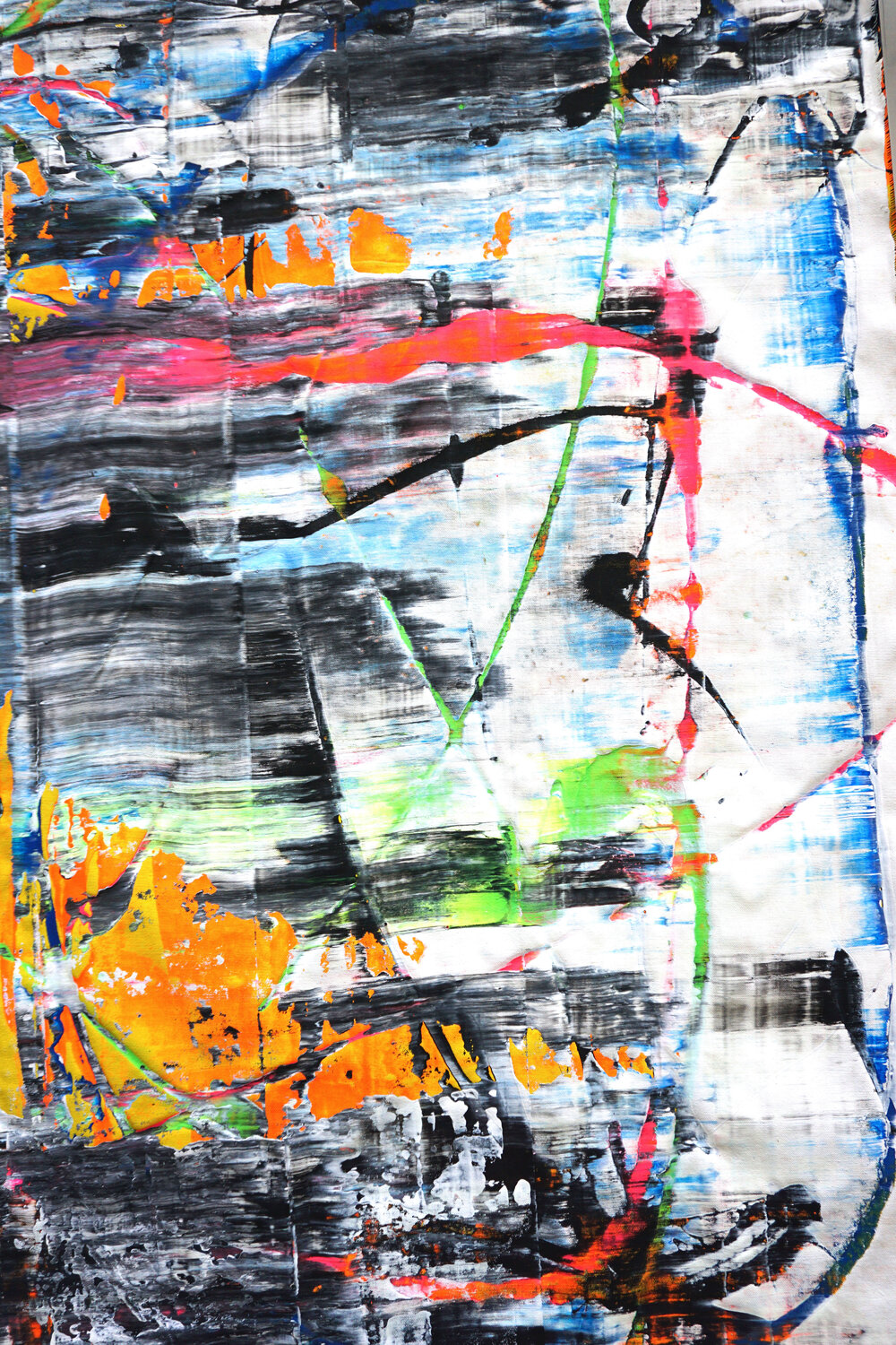 Neon Butterfly von Jürgen Angeler (2025): Malerei Acryl auf Leinwand ...