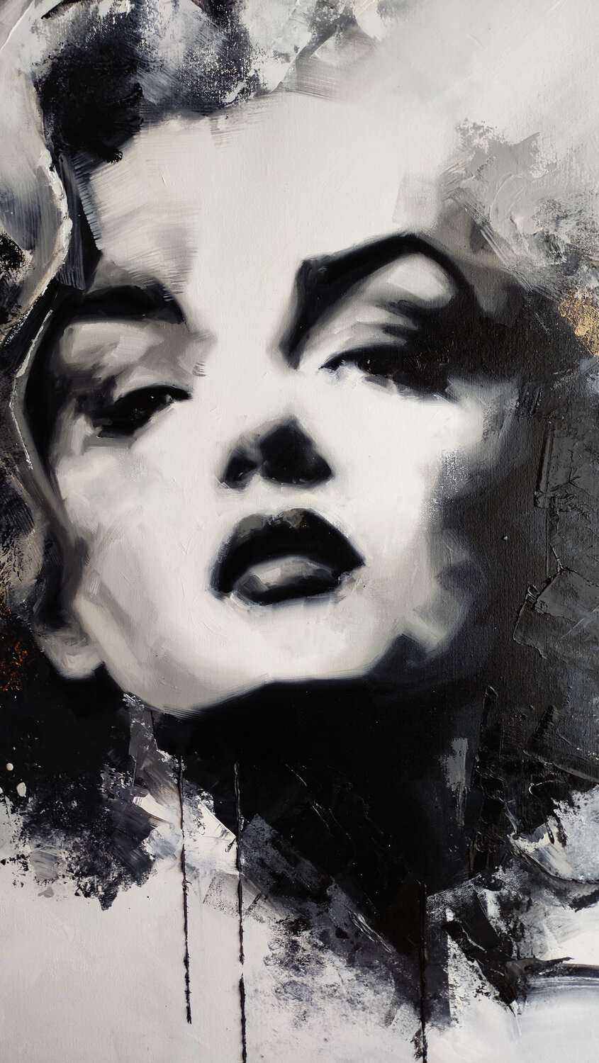 Marilyn Monroe by Vanni Rocca (2023) : Painting Oil on Canvas - Singulart