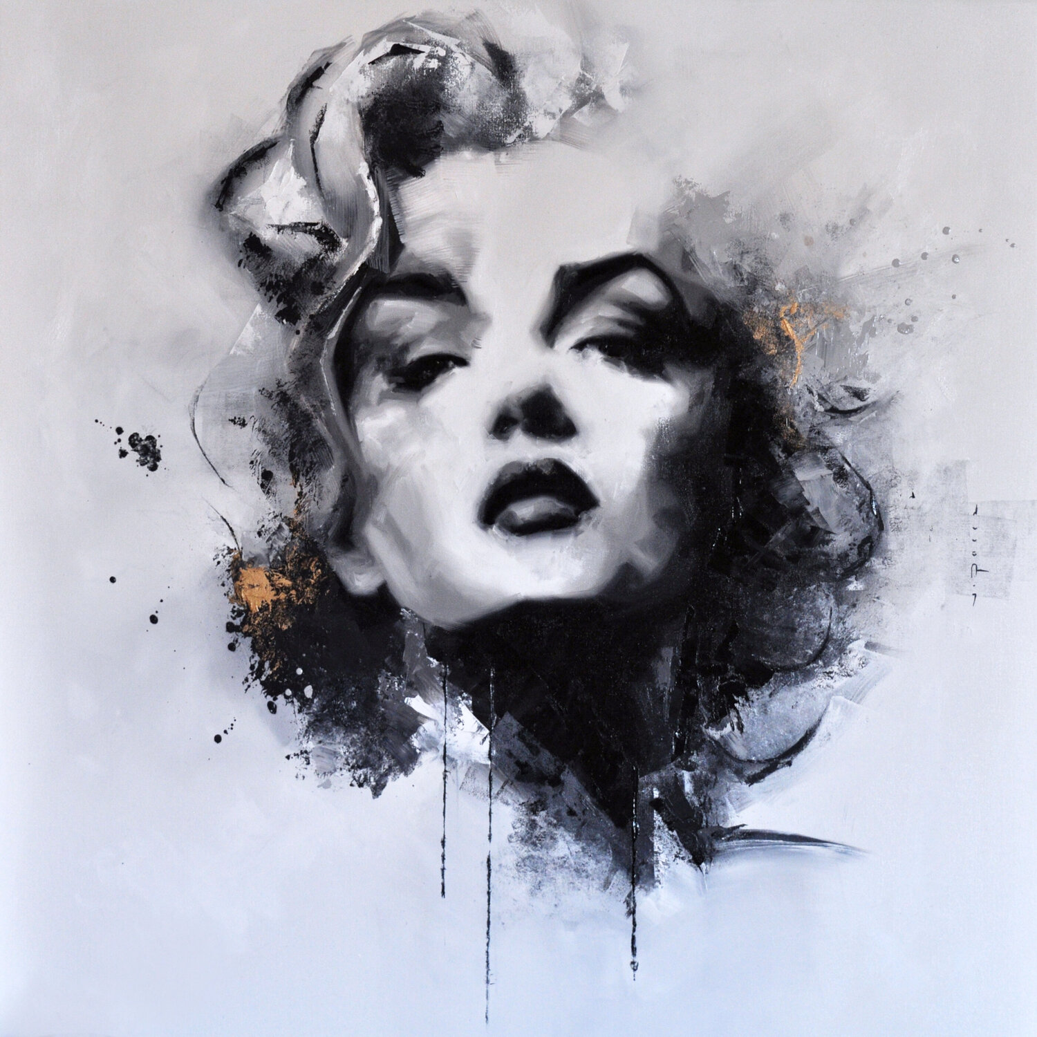 Marilyn Monroe by Vanni Rocca (2023) : Painting Oil on Canvas - Singulart