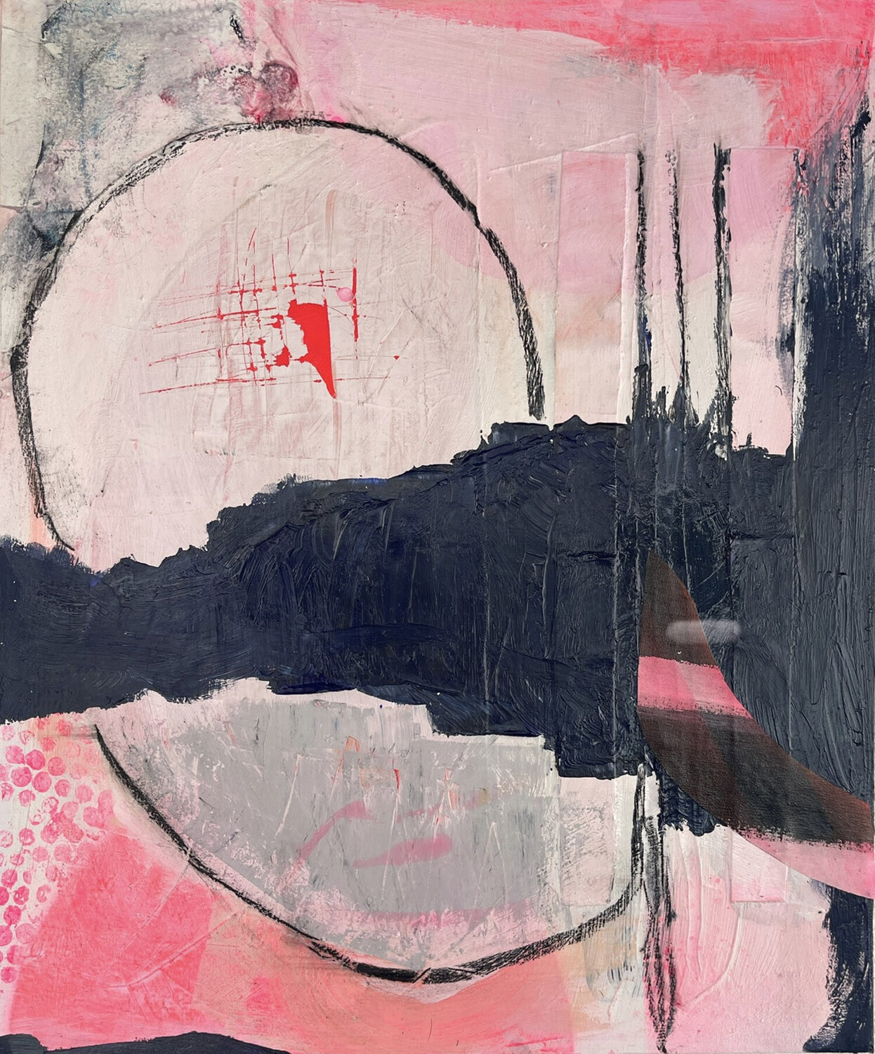 Sun Reflection by Karen und Simone Lehmann (2025) : Painting Acrylic, Spray Paint on Canvas ...