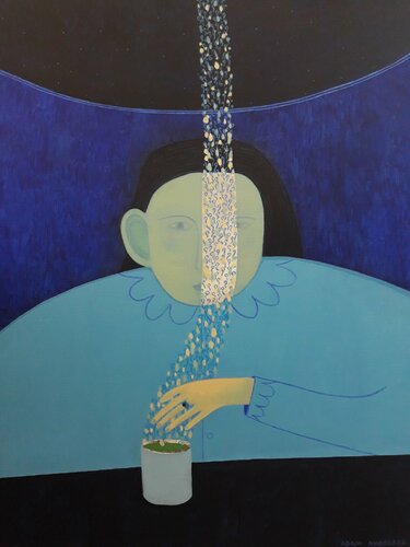 Tangled Floating Lights Painting