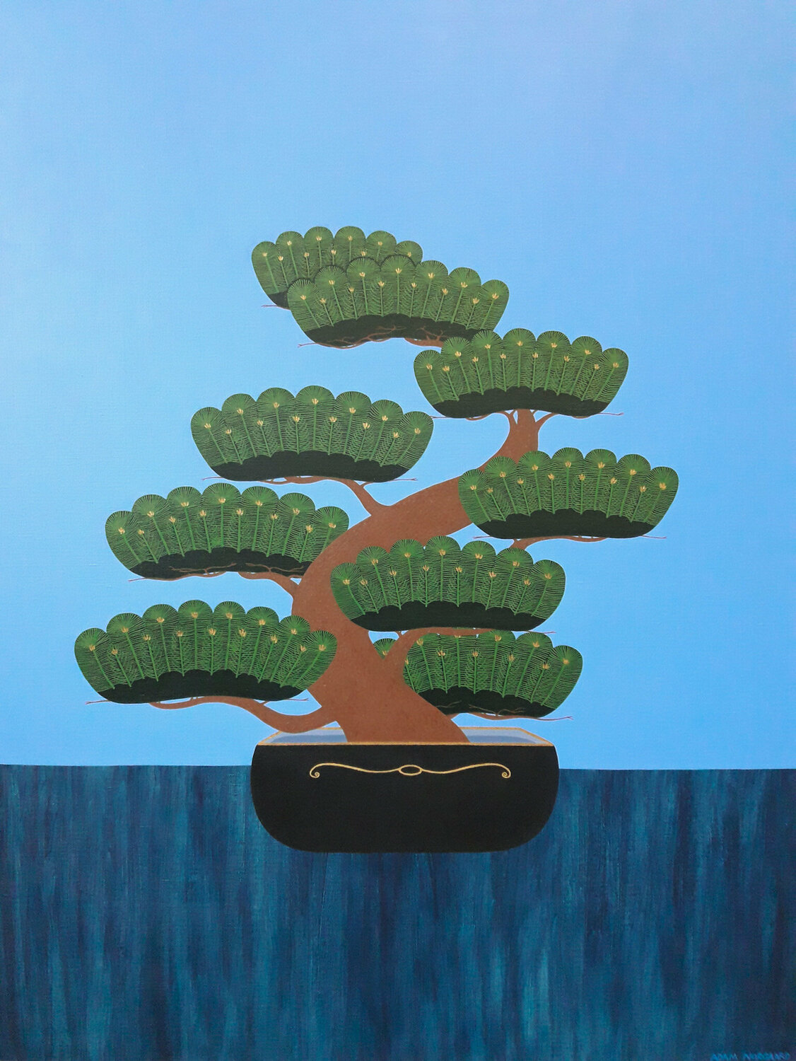 Bonsai #1 of 3 by Adam Norgaard (2022) : Painting Oil on Canvas - Singulart