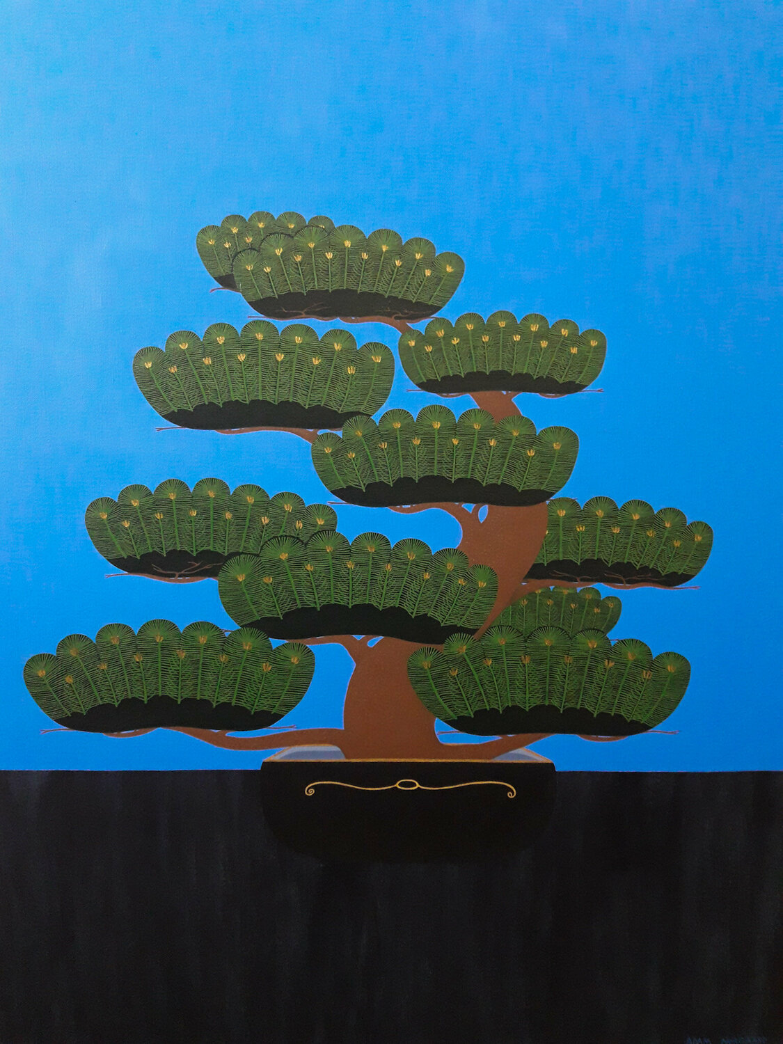 Bonsai #3 of 3 by Adam Norgaard (2022) : Painting Oil on Canvas - SINGULART