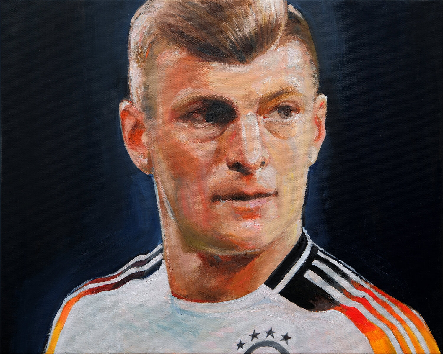 Toni Kroos by Lena Krashevka (2024) : Painting Oil on Canvas - Singulart