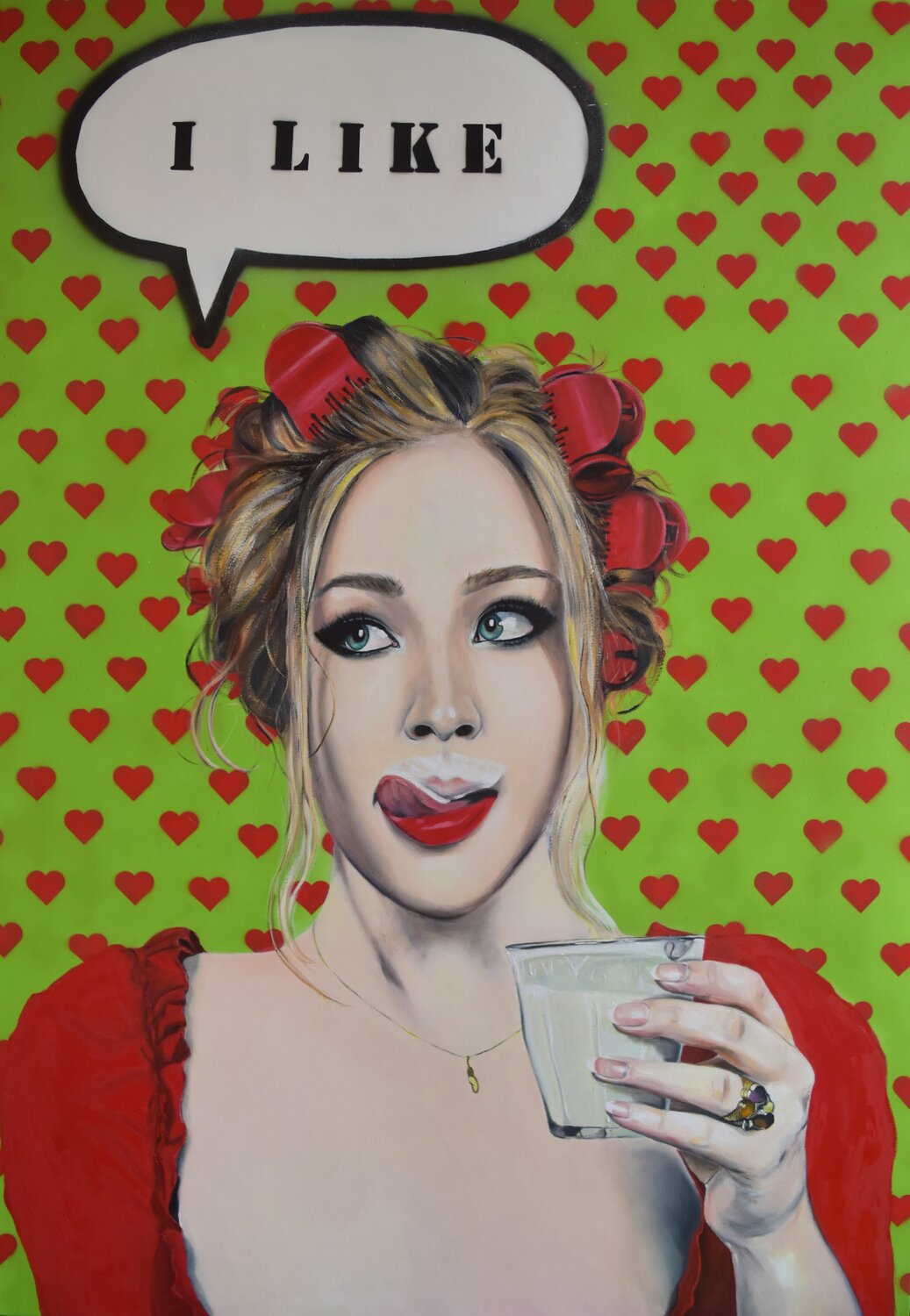 I Like de Bianca Lever (2020): Pintura Óleo, Graffiti en Lino - Singulart