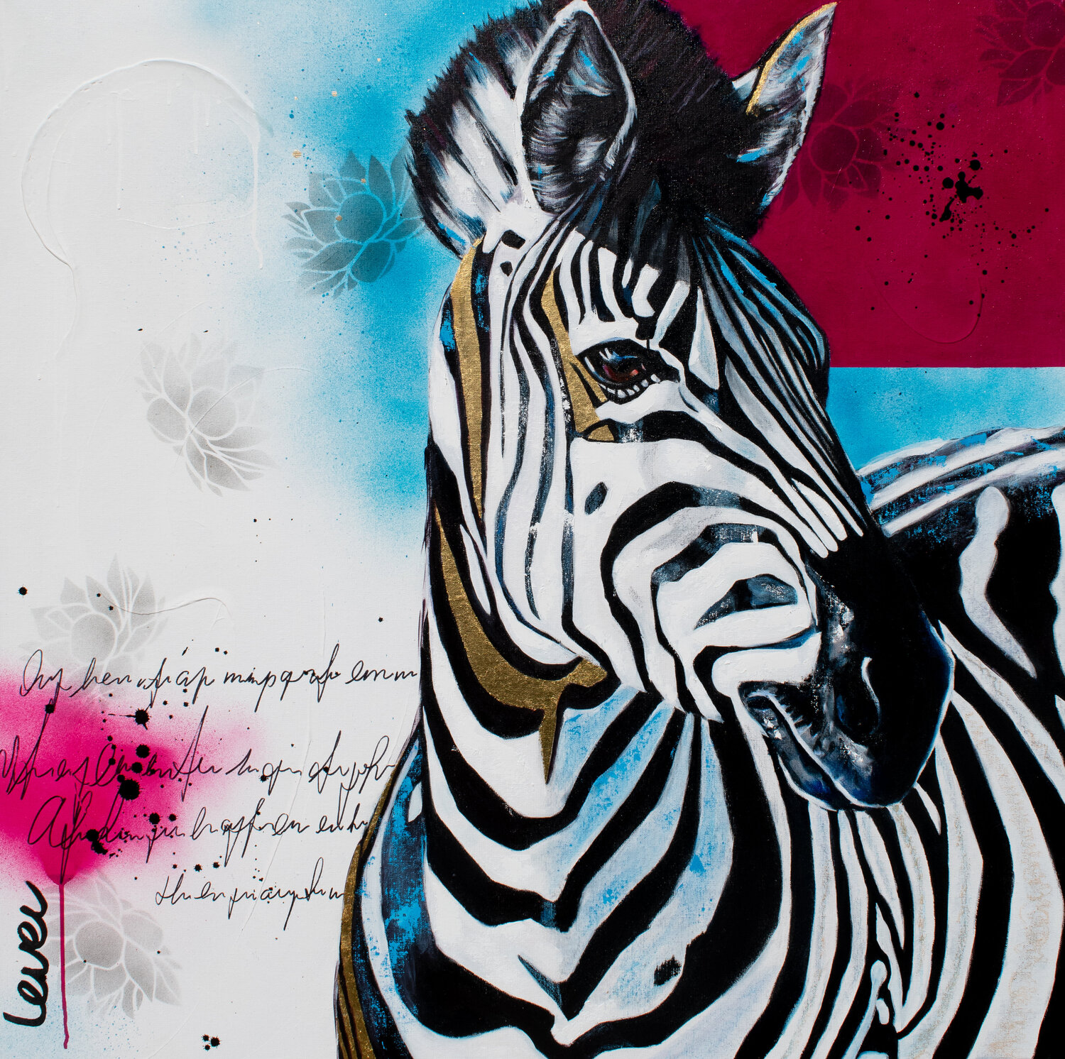Abstract Zebra Paintings