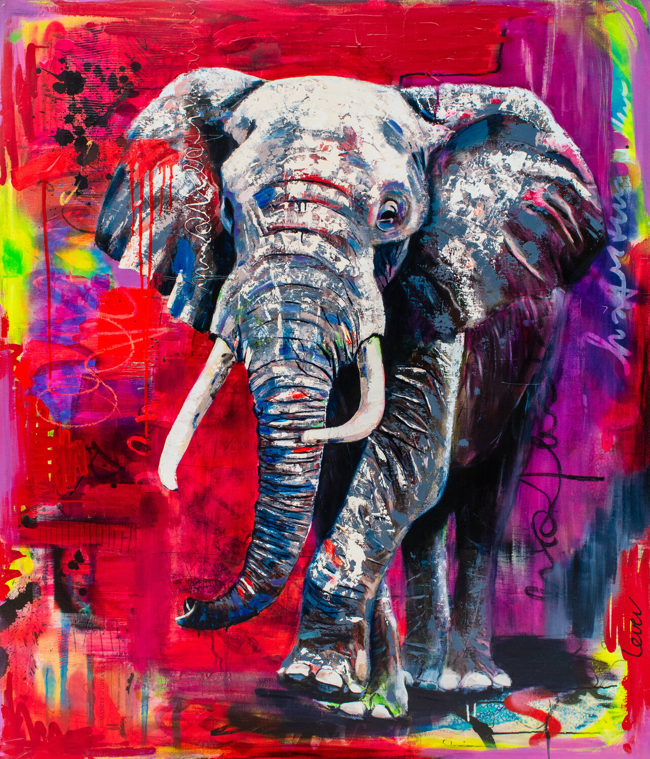 Bold Beauty by Bianca Lever (2024) : Painting Acrylic, Oil on Linen ...